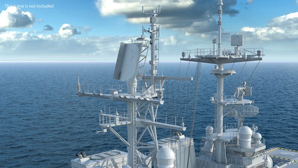 Military ship mast 3D - TurboSquid 1548374