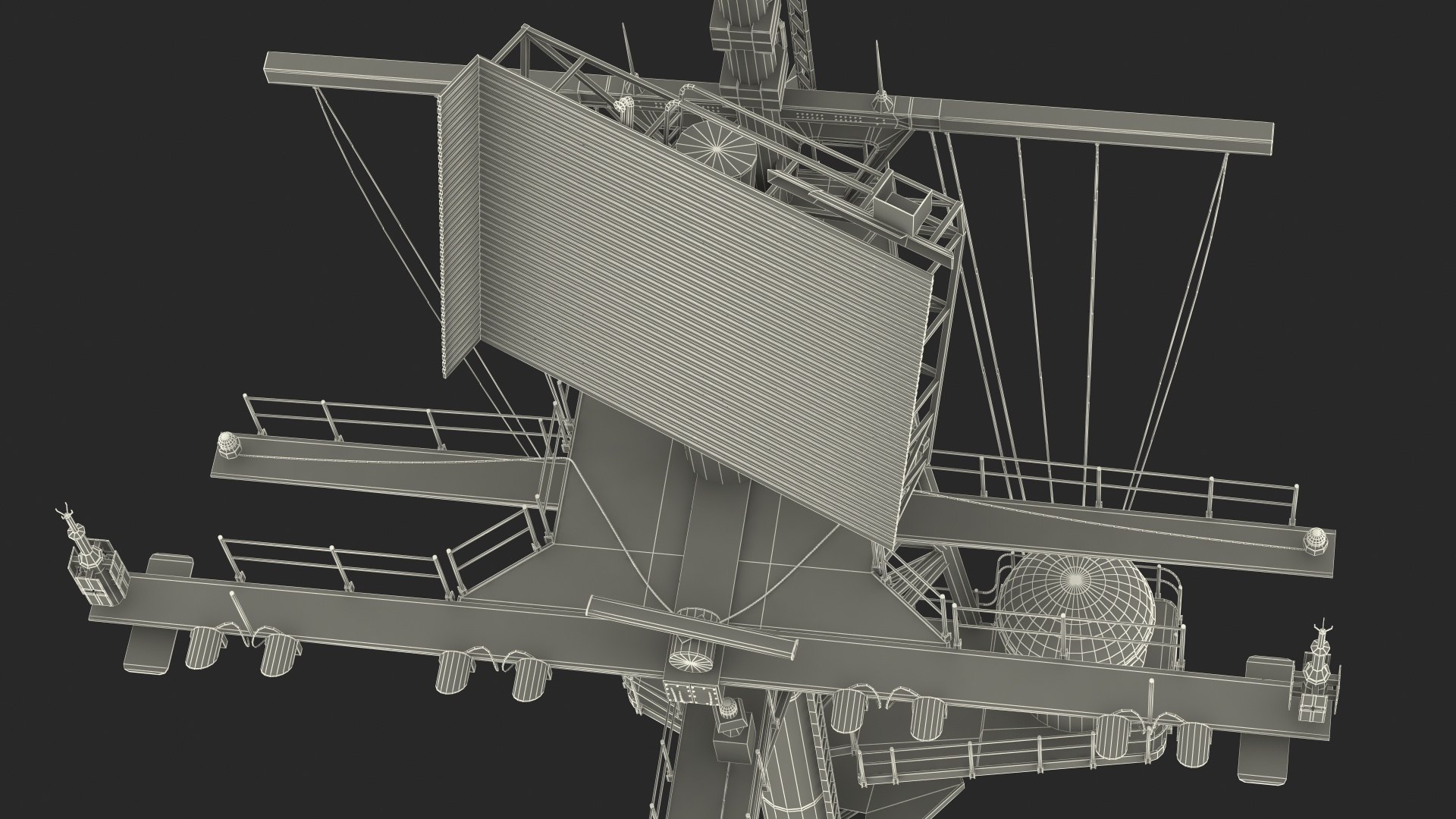 Military ship mast 3D - TurboSquid 1548374