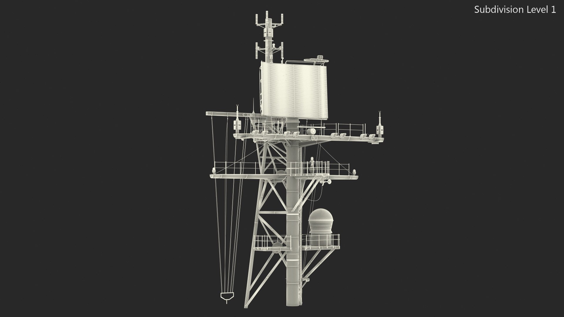 Military Ship Mast 3D - TurboSquid 1548374