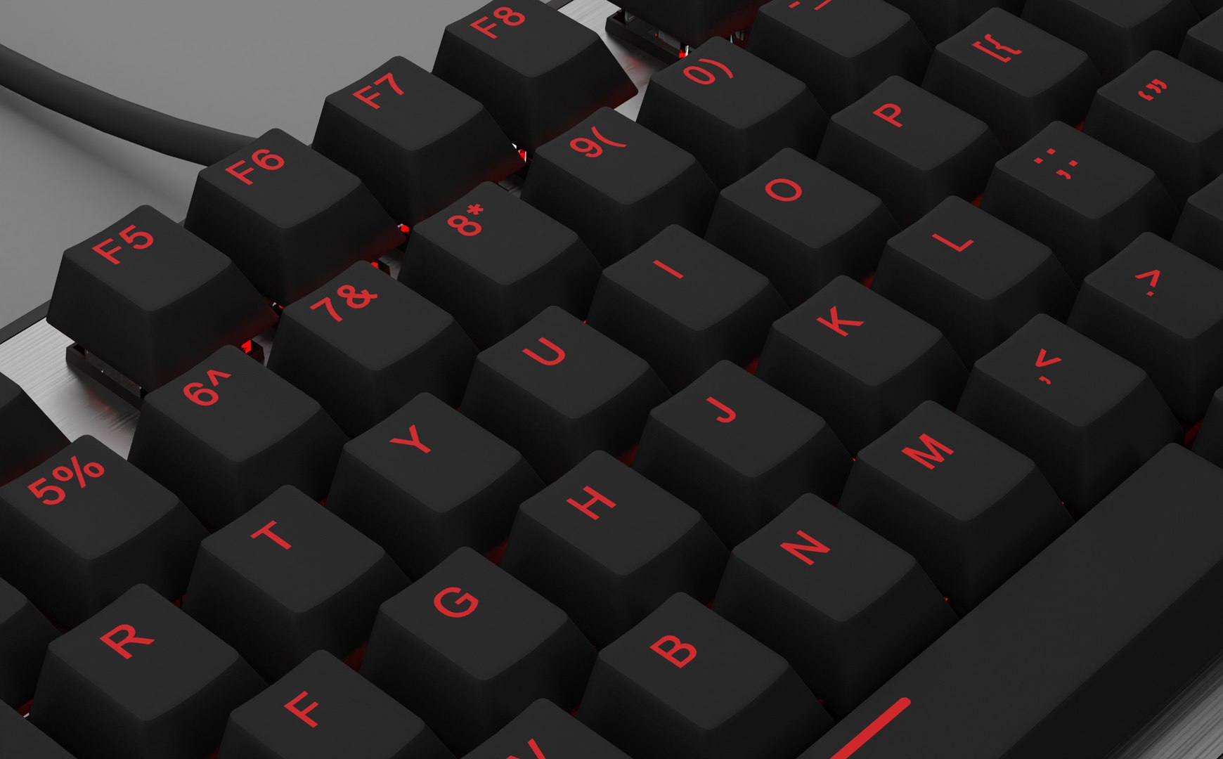 Mechanical Keyboard Coolermaster Metal Base Red Switches Model ...
