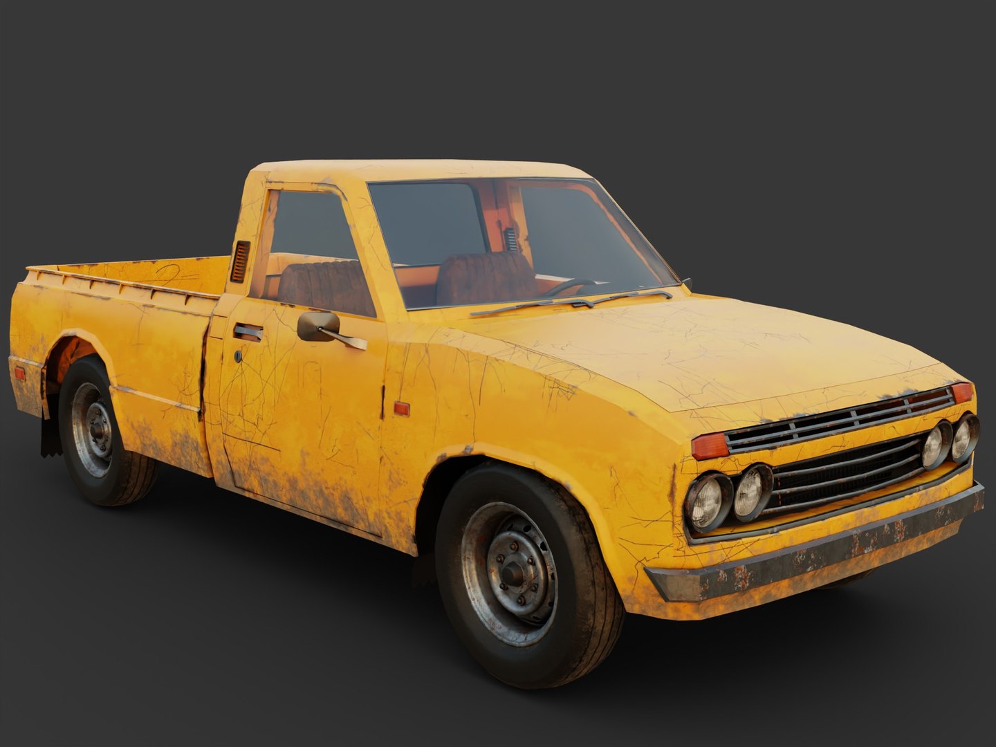 Pick Up Truck 3D Model - TurboSquid 1983026