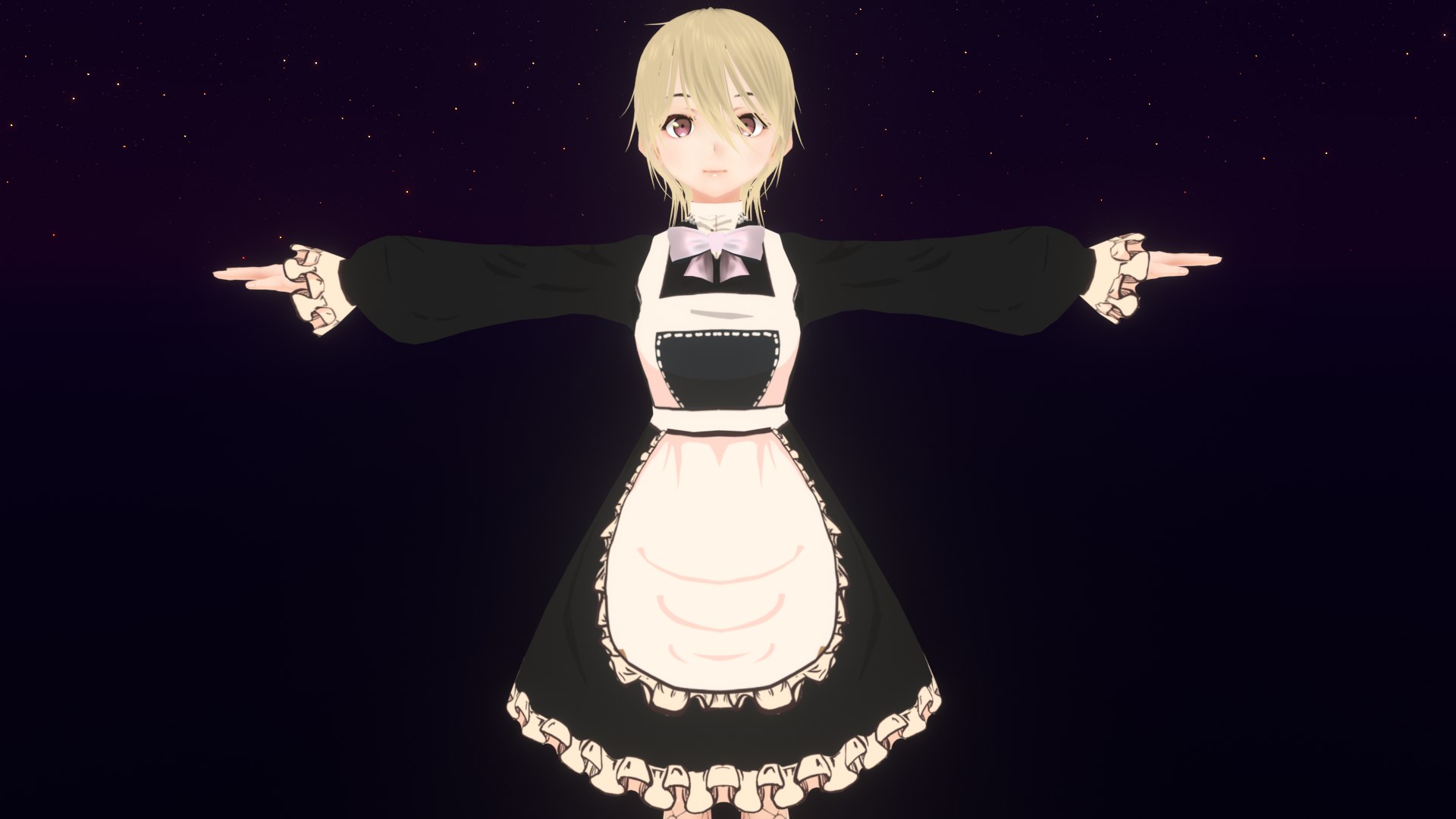 3D Game Ready Low Poly Anime Character Girl 40 Model - TurboSquid 1907718