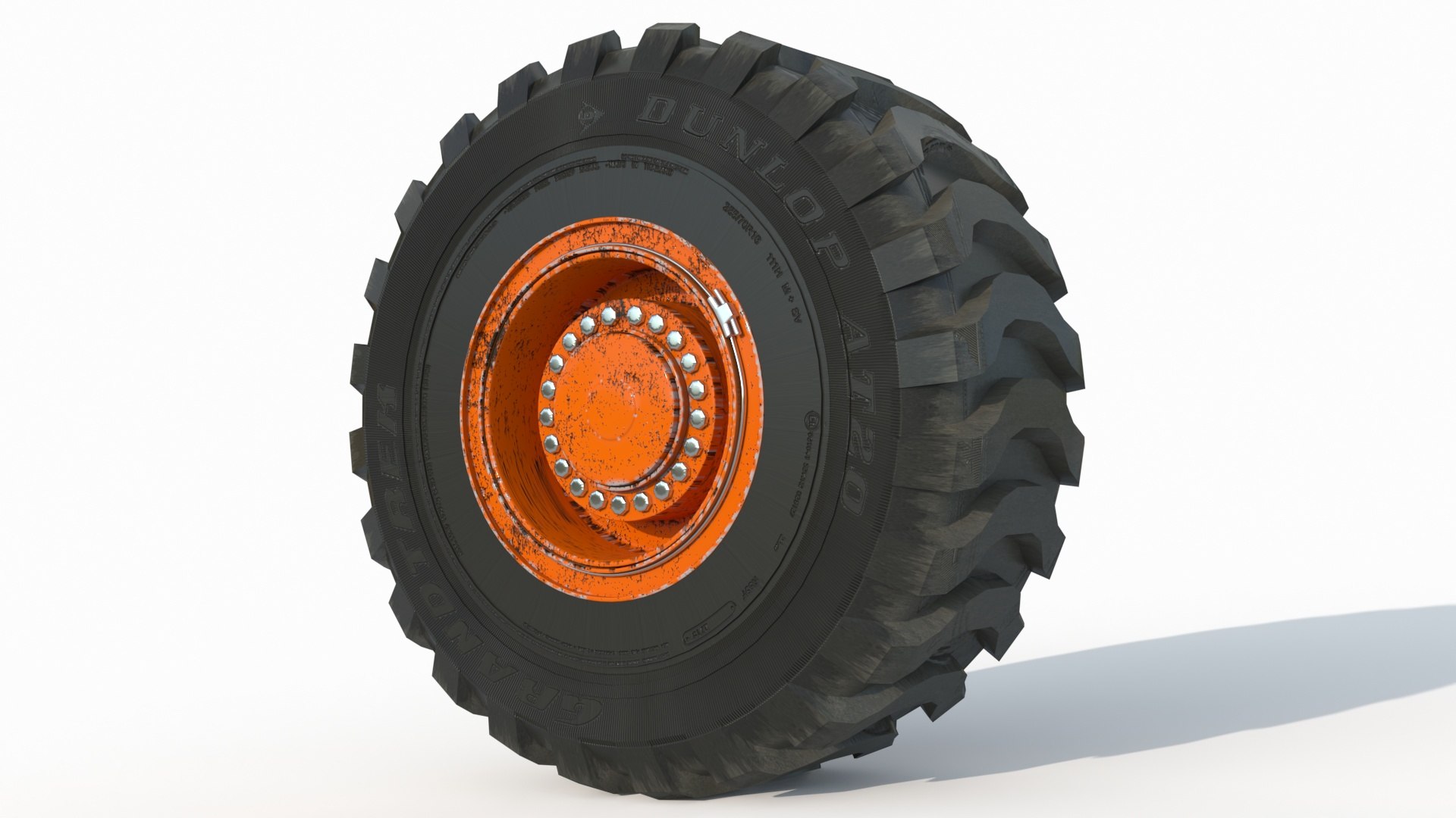 3D Wheel Rim Tire Dozer - TurboSquid 1938616