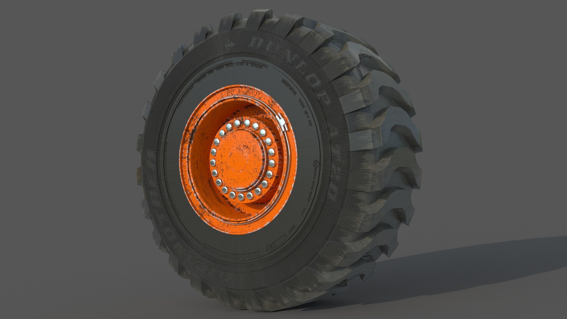 3D Wheel Rim Tire Dozer - TurboSquid 1938616