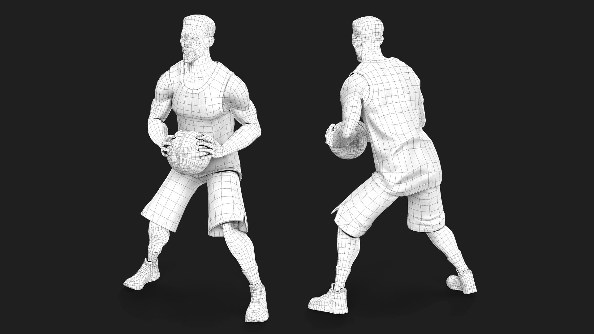 Basketball Stylized Players 3D model - TurboSquid 1874188