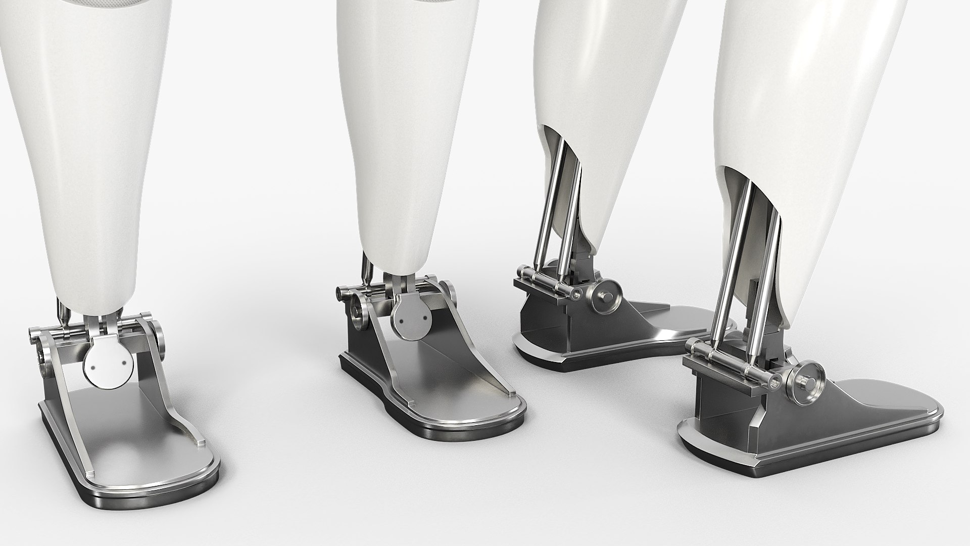 3D Autonomous Robot Leg Assembly With Hip Module Model - TurboSquid 2509410