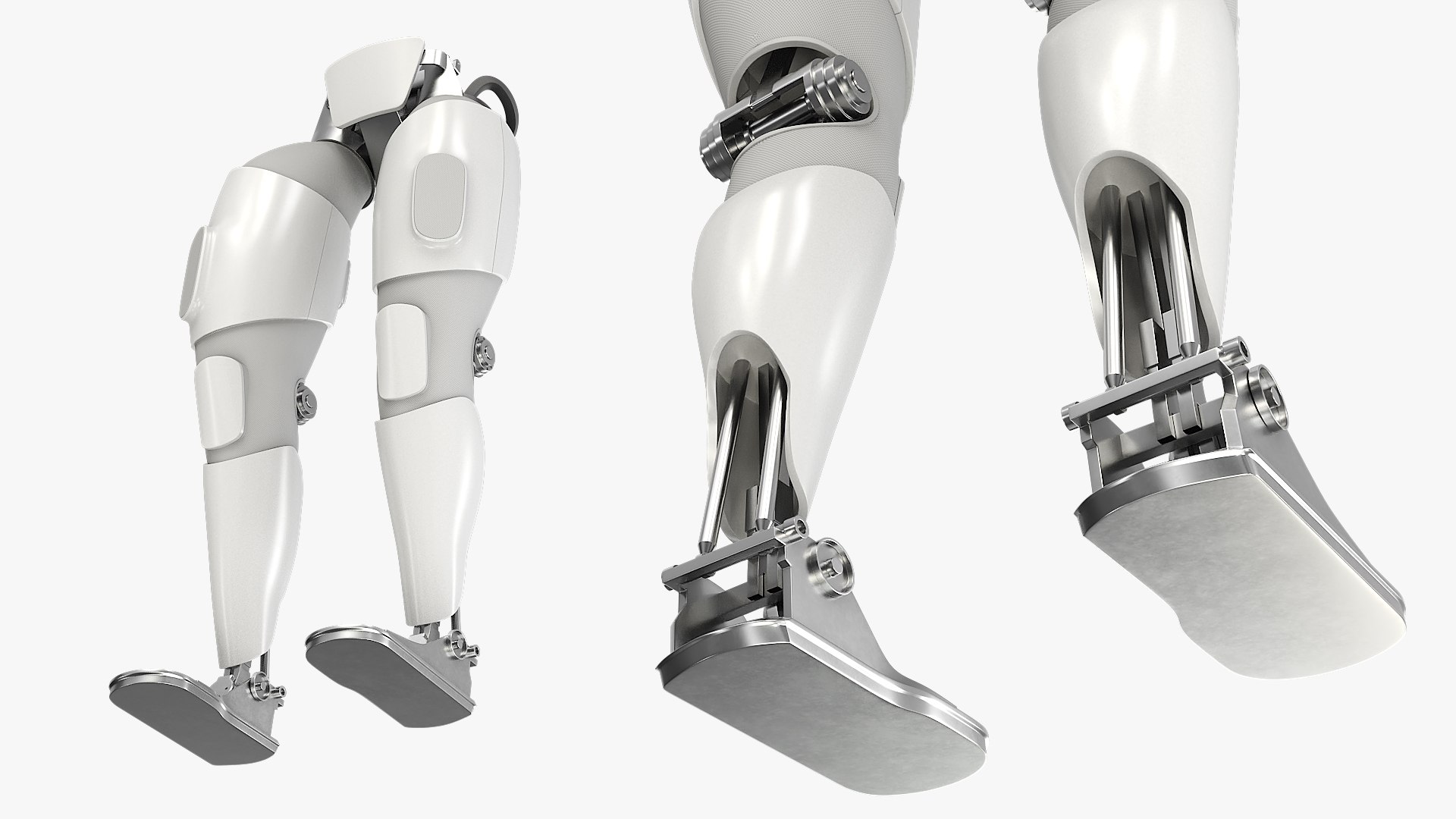 3D Autonomous Robot Leg Assembly With Hip Module Model - TurboSquid 2509410