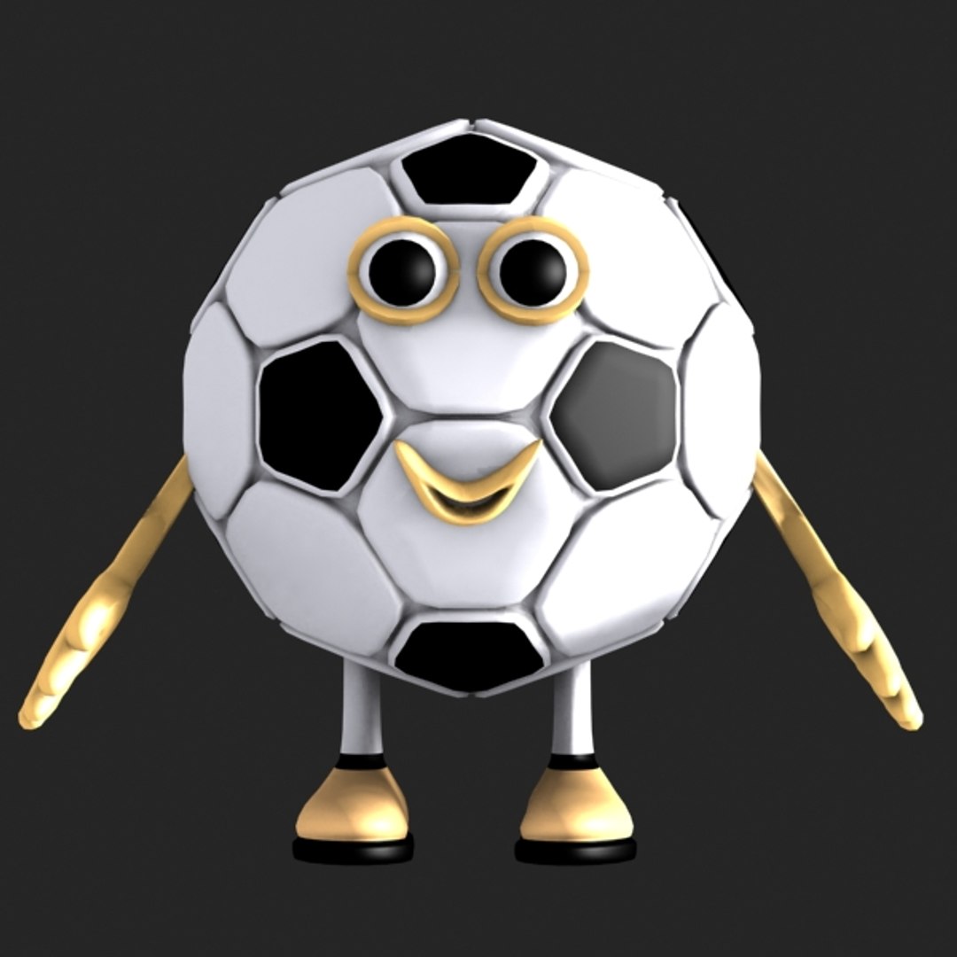 3ds max football soccer character