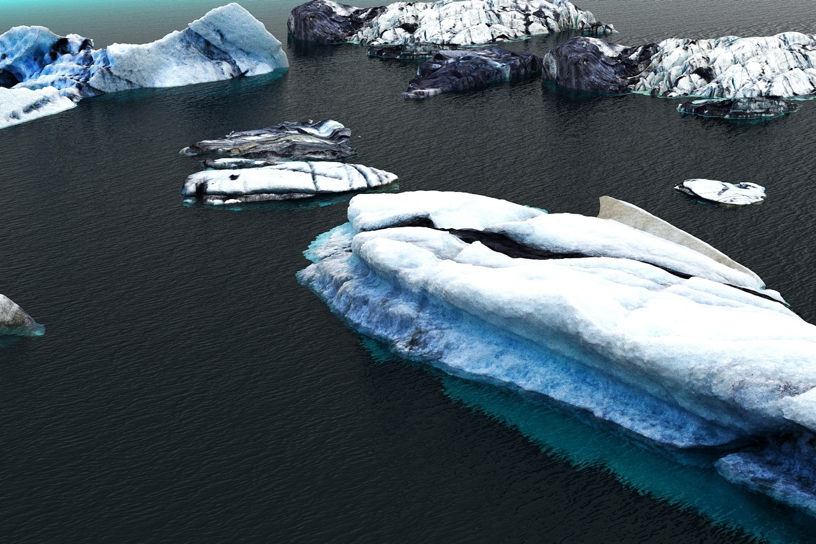 3D real iceberg scan pack model - TurboSquid 1645546