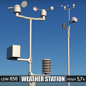 weather station building 3d model