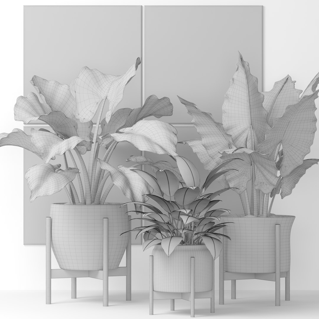 3d plants pot model