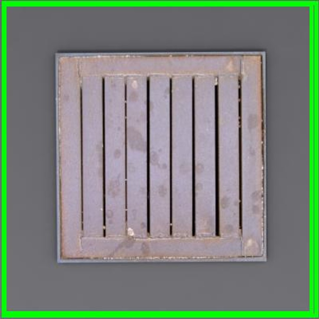 modeled sewer grate 3d model