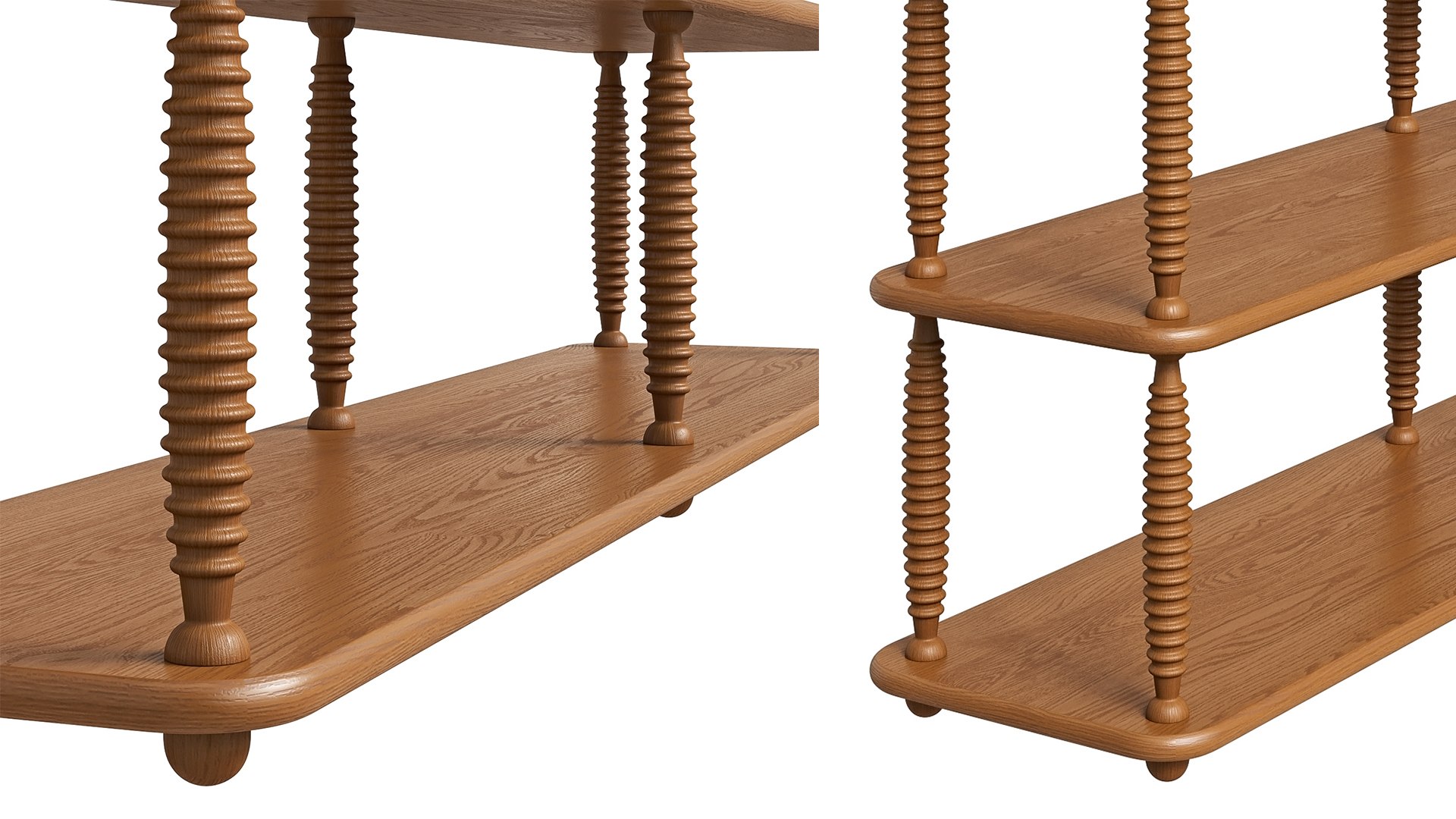 Soho Home Cleo Shelving Unit 3D Model - TurboSquid 2249310