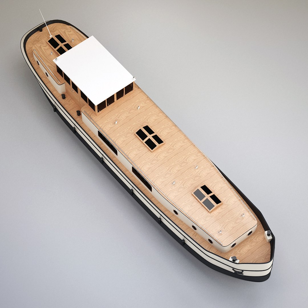 3ds Max Dutch Barge Home