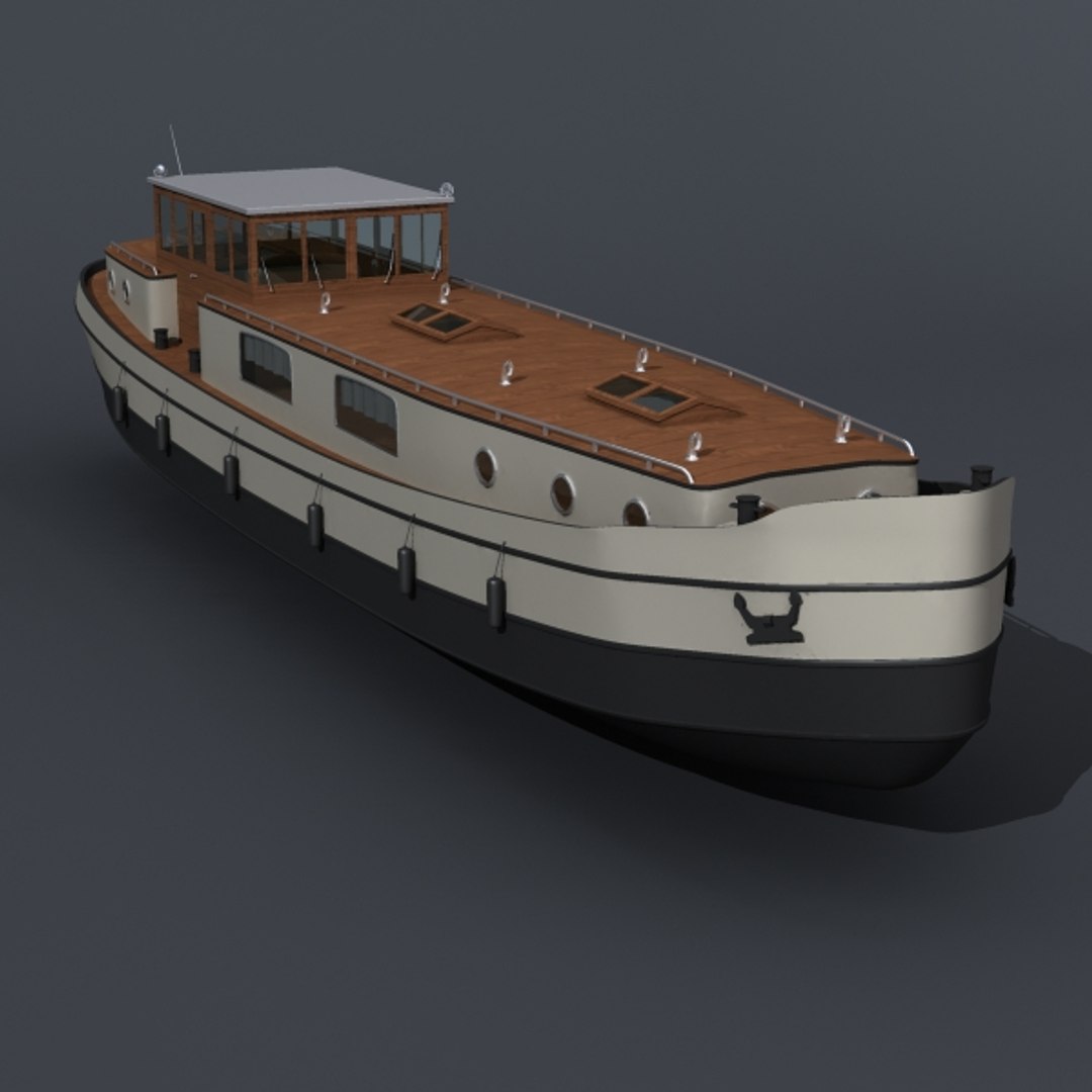3ds Max Dutch Barge Home