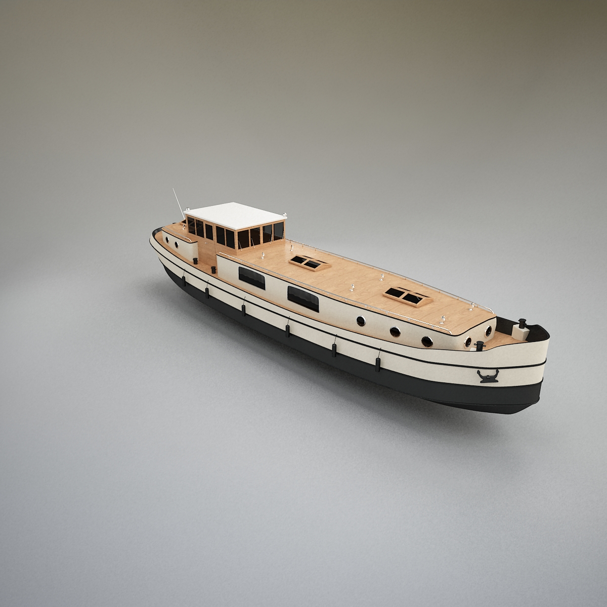 3ds max dutch barge home