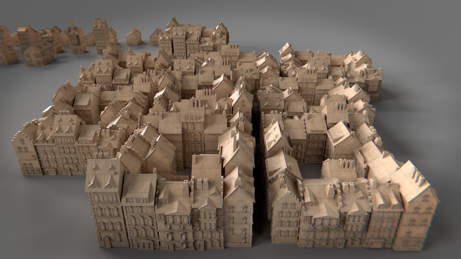 Paper Buildings Kit Cityscapes 3d Obj