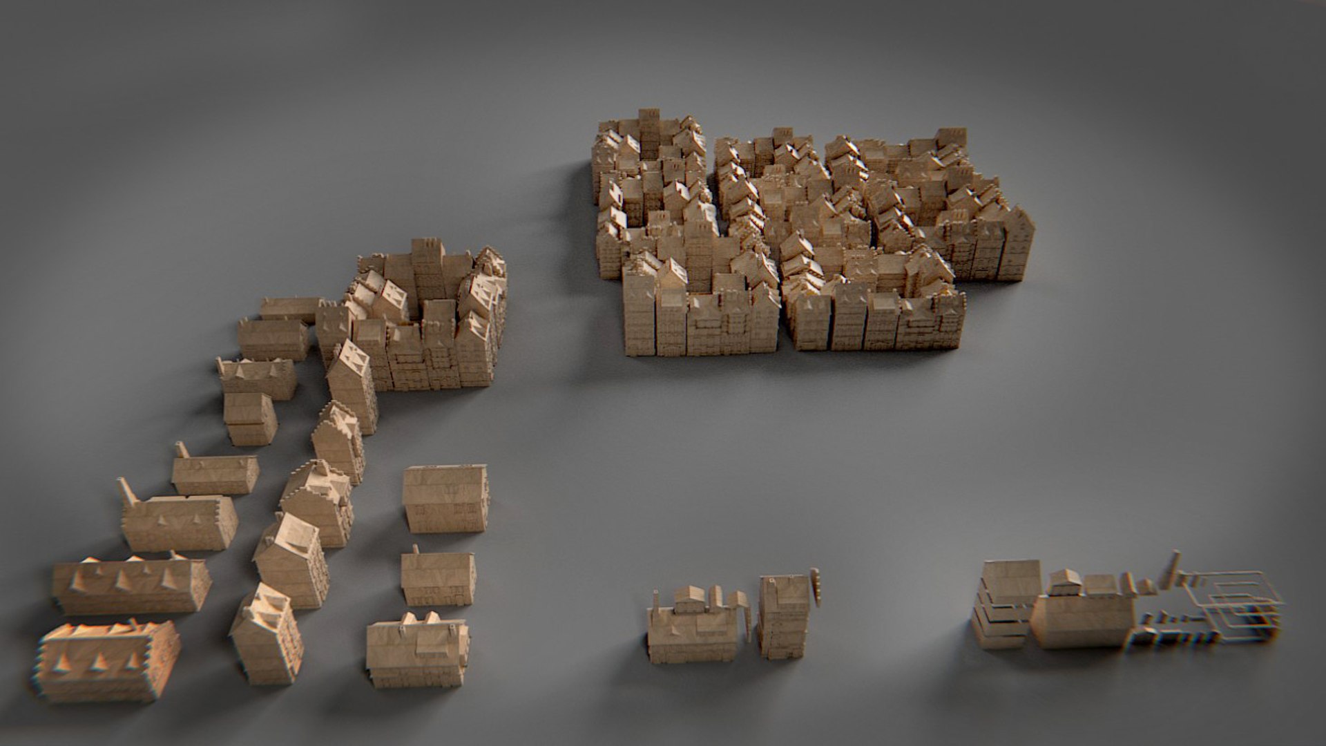 Paper Buildings Kit Cityscapes 3d Obj