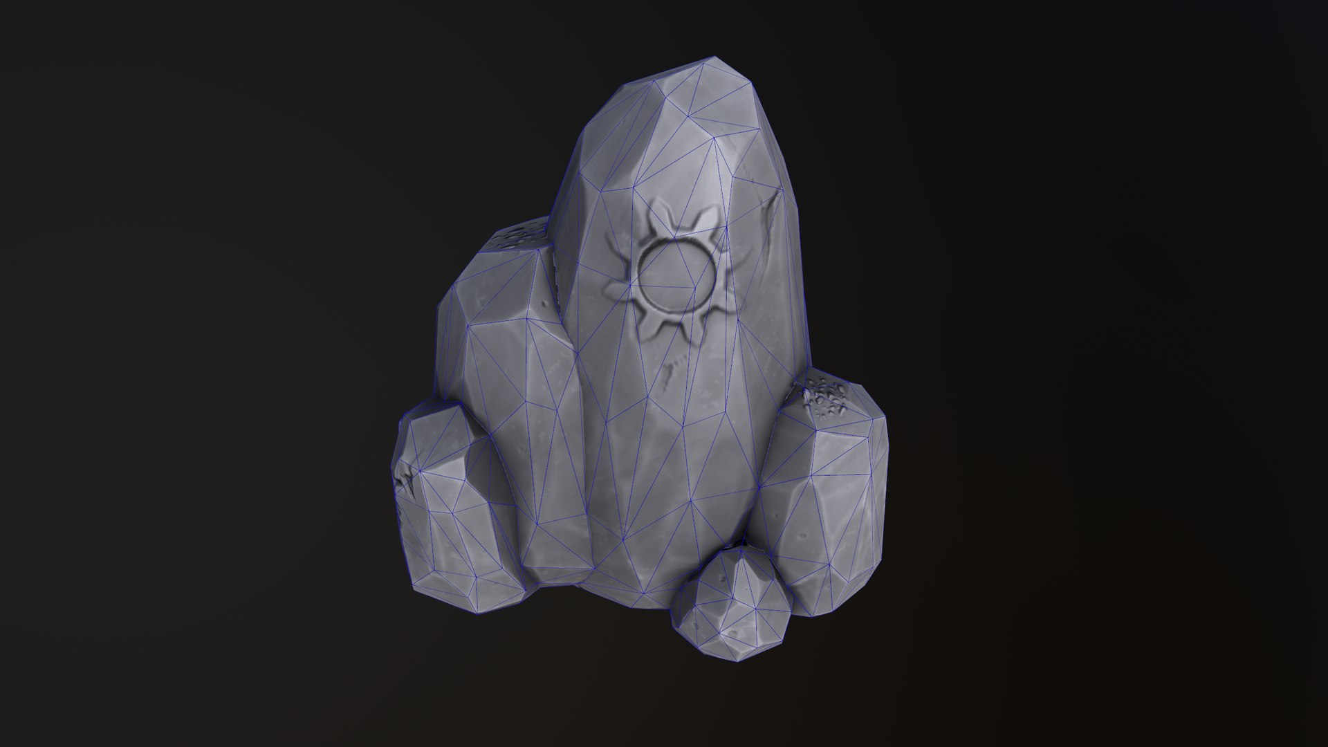 3D Stylized Rock Low-poly - TurboSquid 1649106