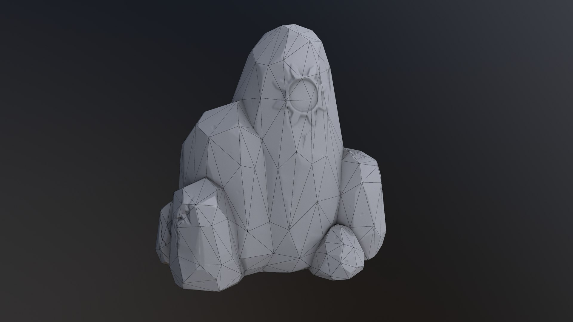 3D Stylized Rock Low-poly - TurboSquid 1649106