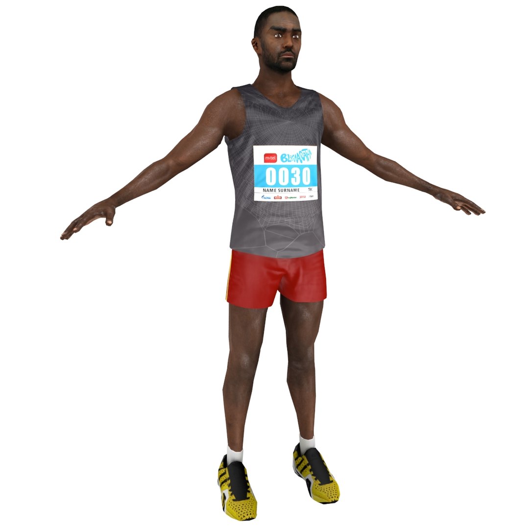 Marathon runner 3D model - TurboSquid 1301565