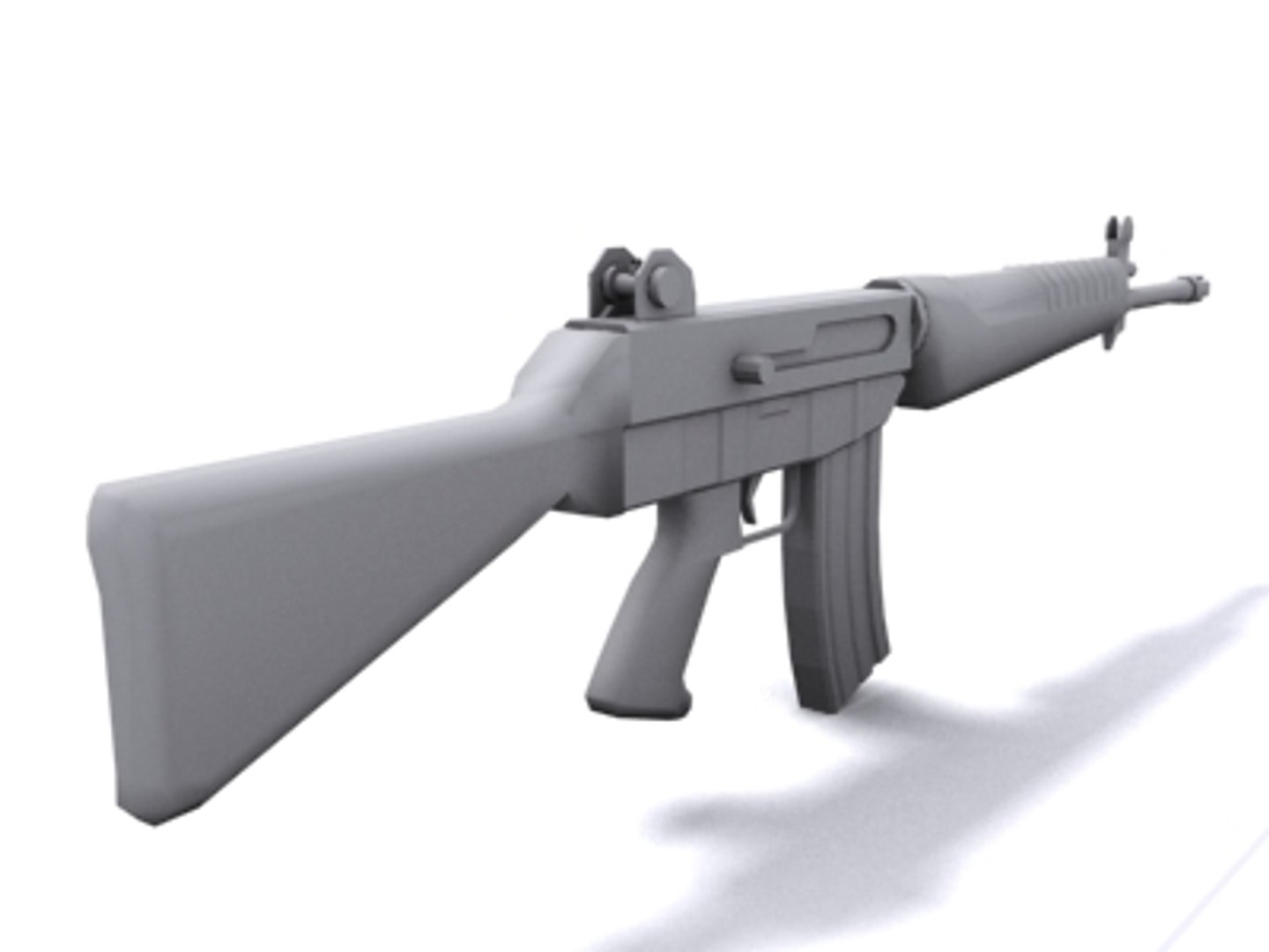 Singapore Rifle Weapon 3d Model