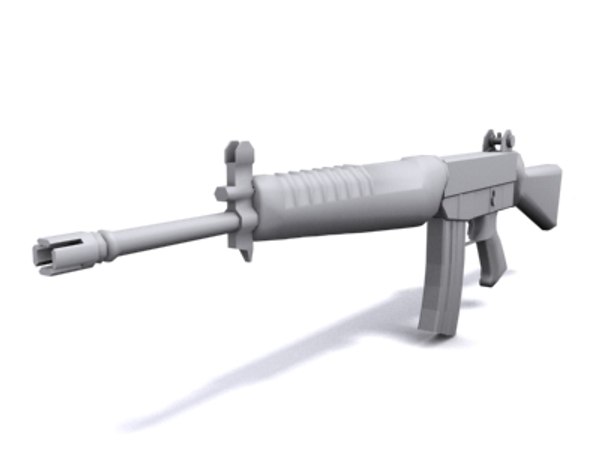 3D модель SAR 80 Сингапурская штурмовая винтовка - TurboSquid 272342