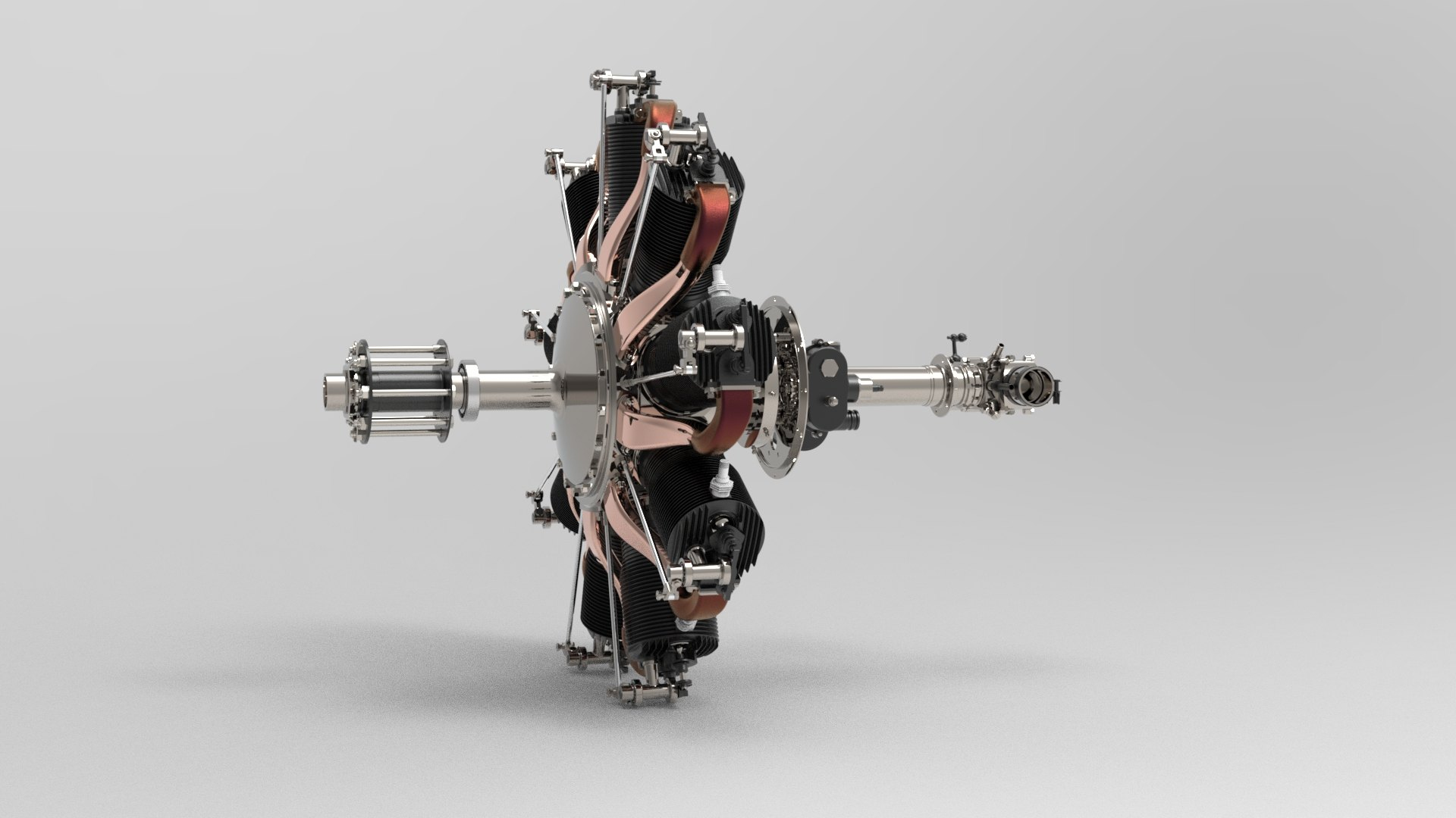 Bleriot Engine Le Rhone Engine 3D - TurboSquid 1946438