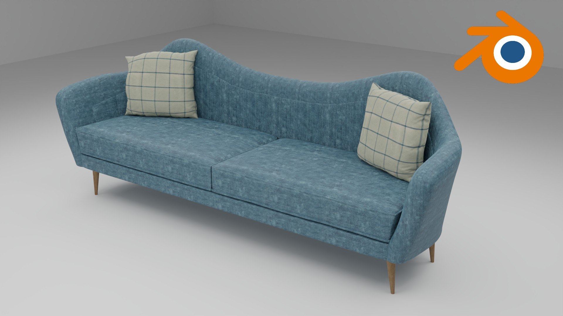 3D Sofa Realistic For Blender - TurboSquid 2039634