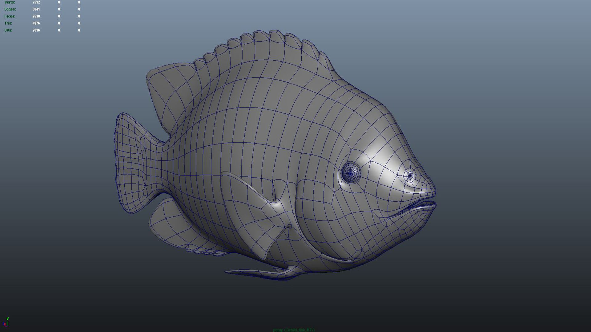 3D Model Cichild Fish - TurboSquid 1792364