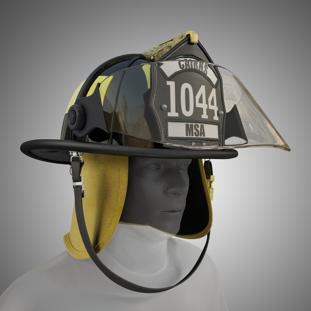 3ds Max Msa Cairns Fireman Helmet