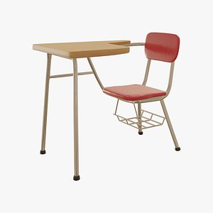 Download 3D School Desk STL Models - TurboSquid