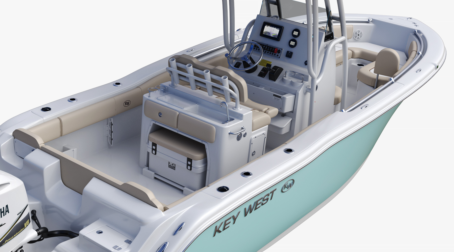 Key west 239fs fishing boat 3D model - TurboSquid 1333759