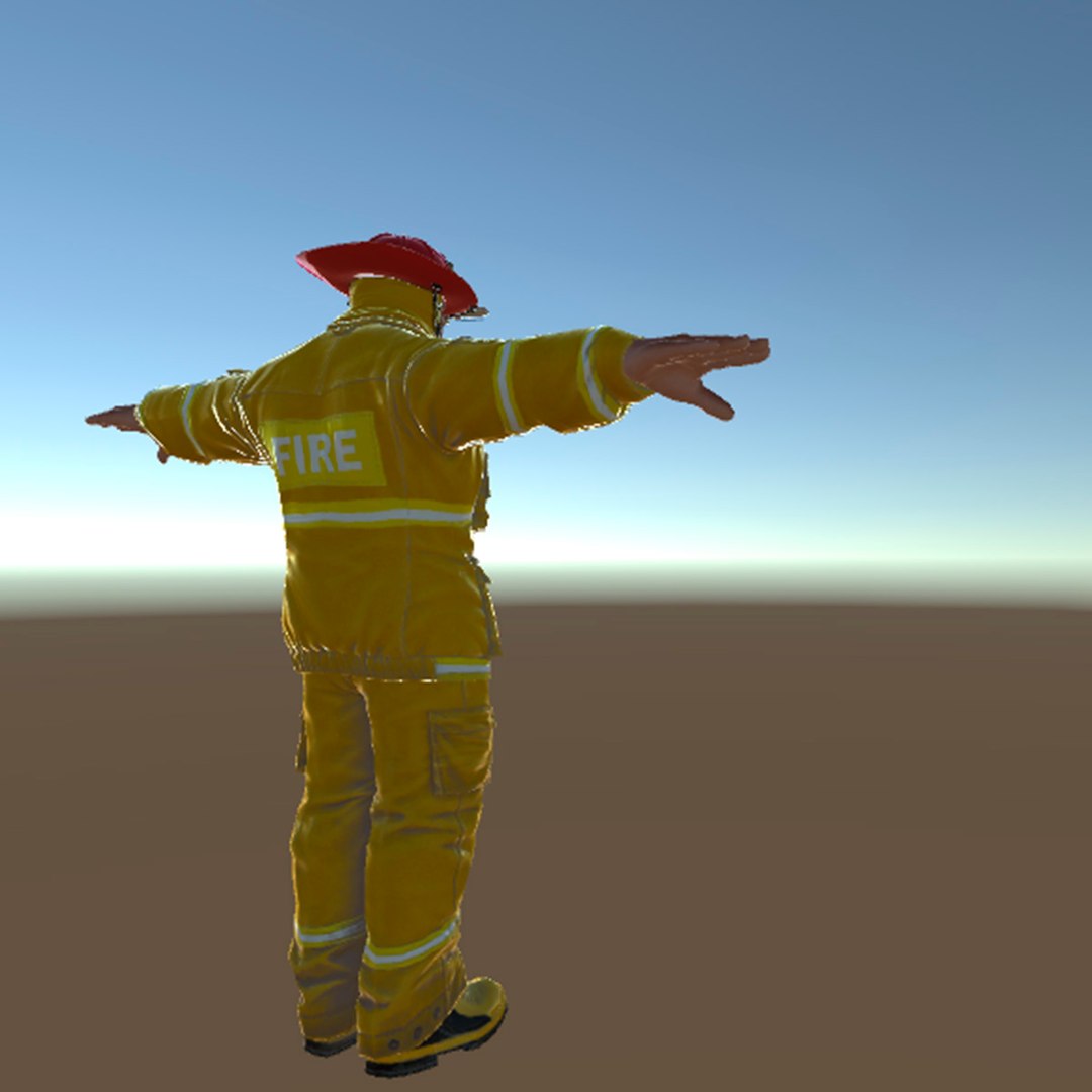 3d Model Man Fireman
