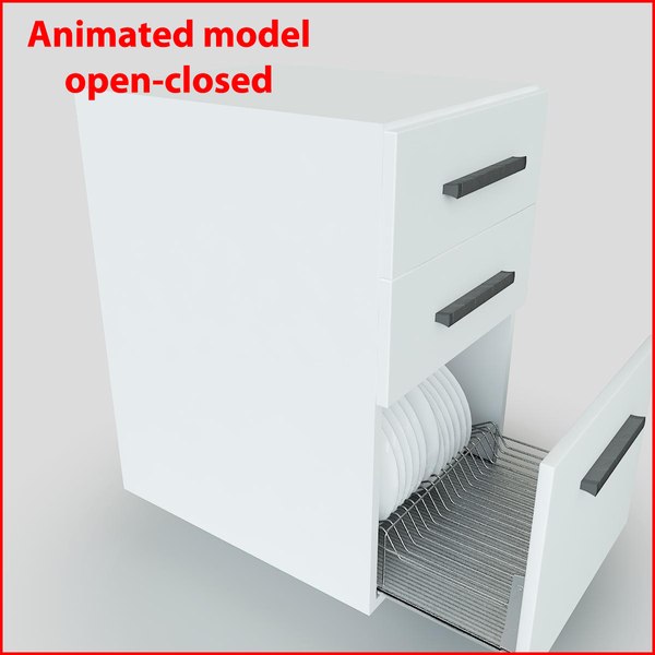 rack drawer 3d 3ds