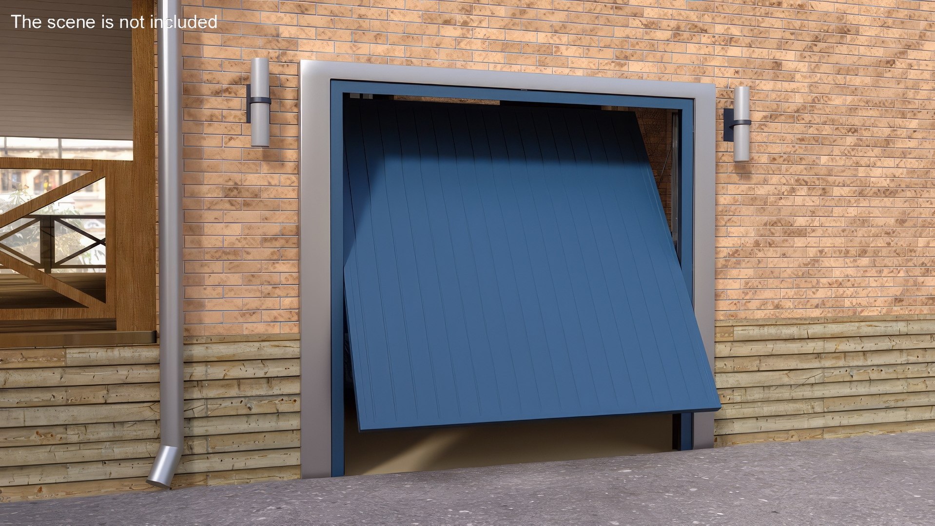3D Traditional Garage Door Rigged For Maya - TurboSquid 2345959