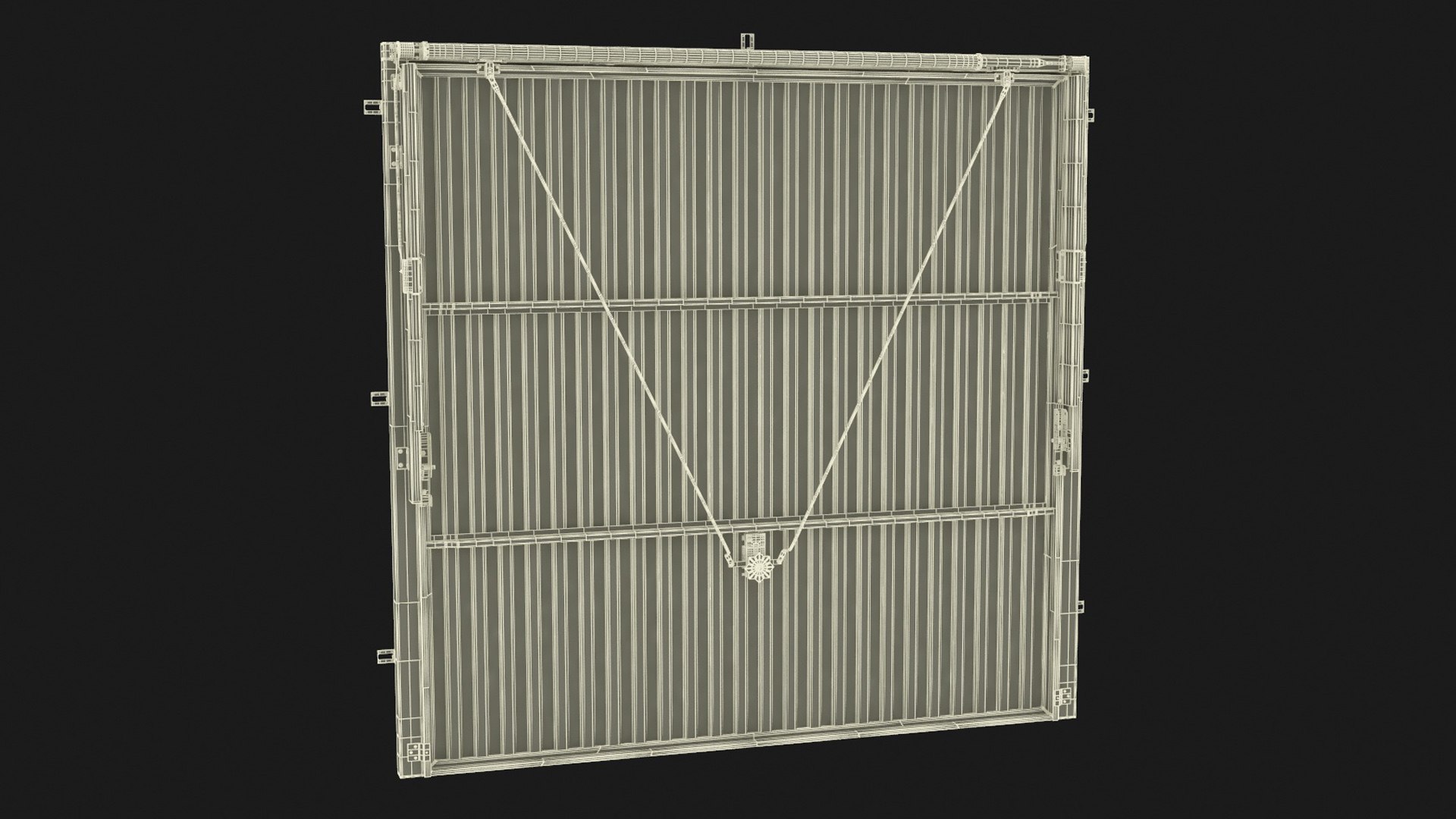 3D Traditional Garage Door Rigged For Maya - TurboSquid 2345959