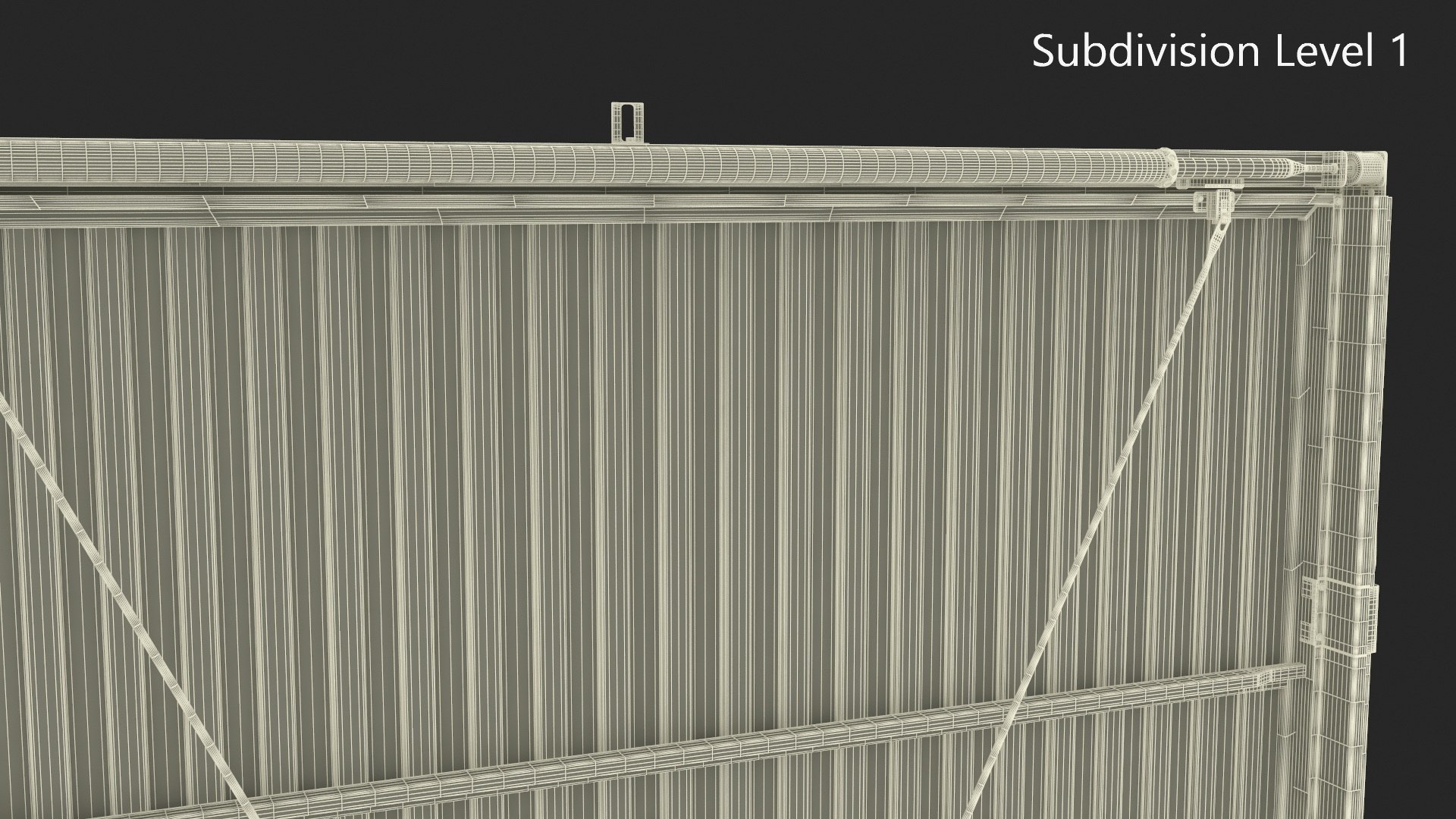 3D Traditional Garage Door Rigged For Maya - TurboSquid 2345959