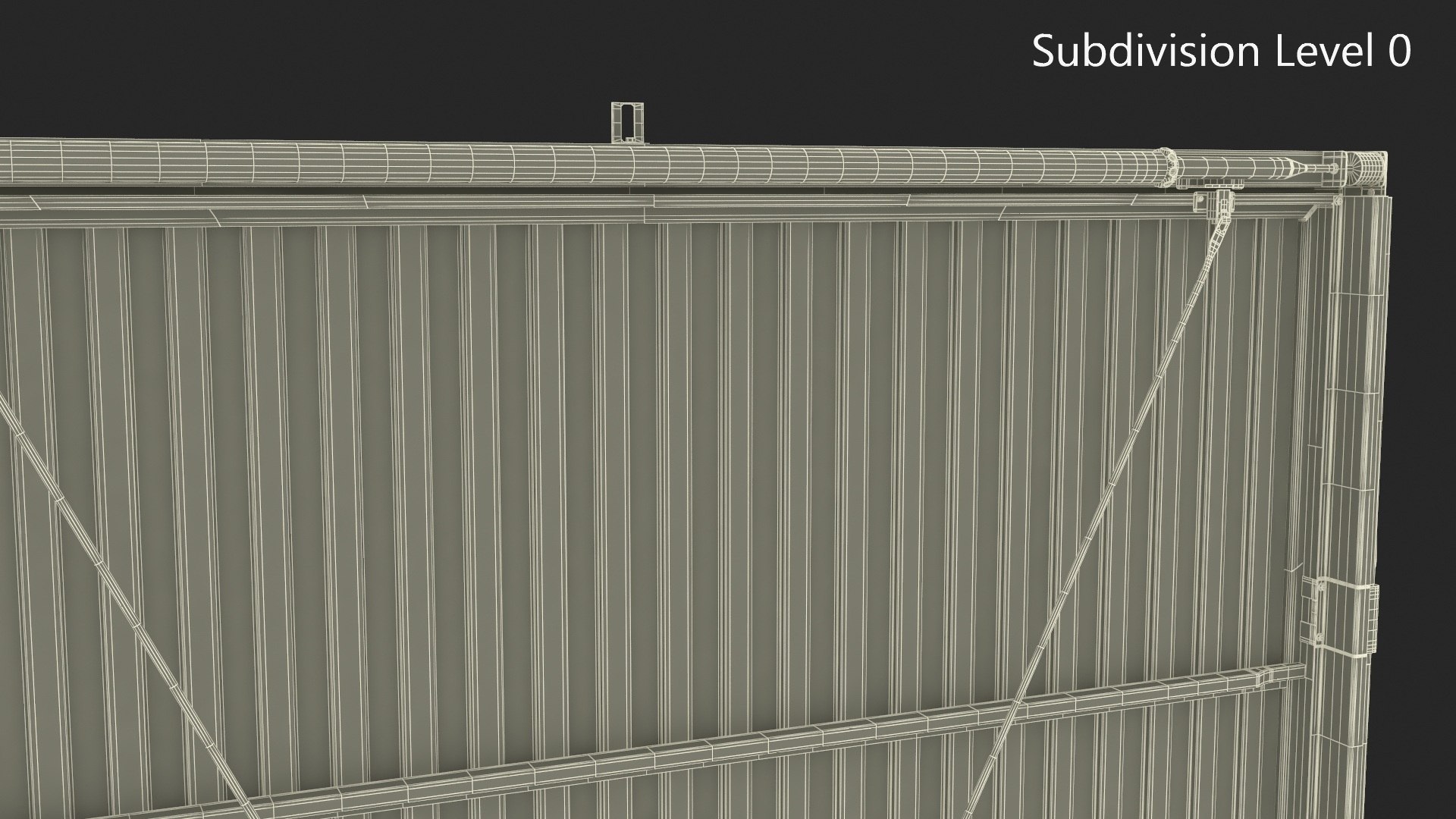 3D Traditional Garage Door Rigged For Maya - TurboSquid 2345959