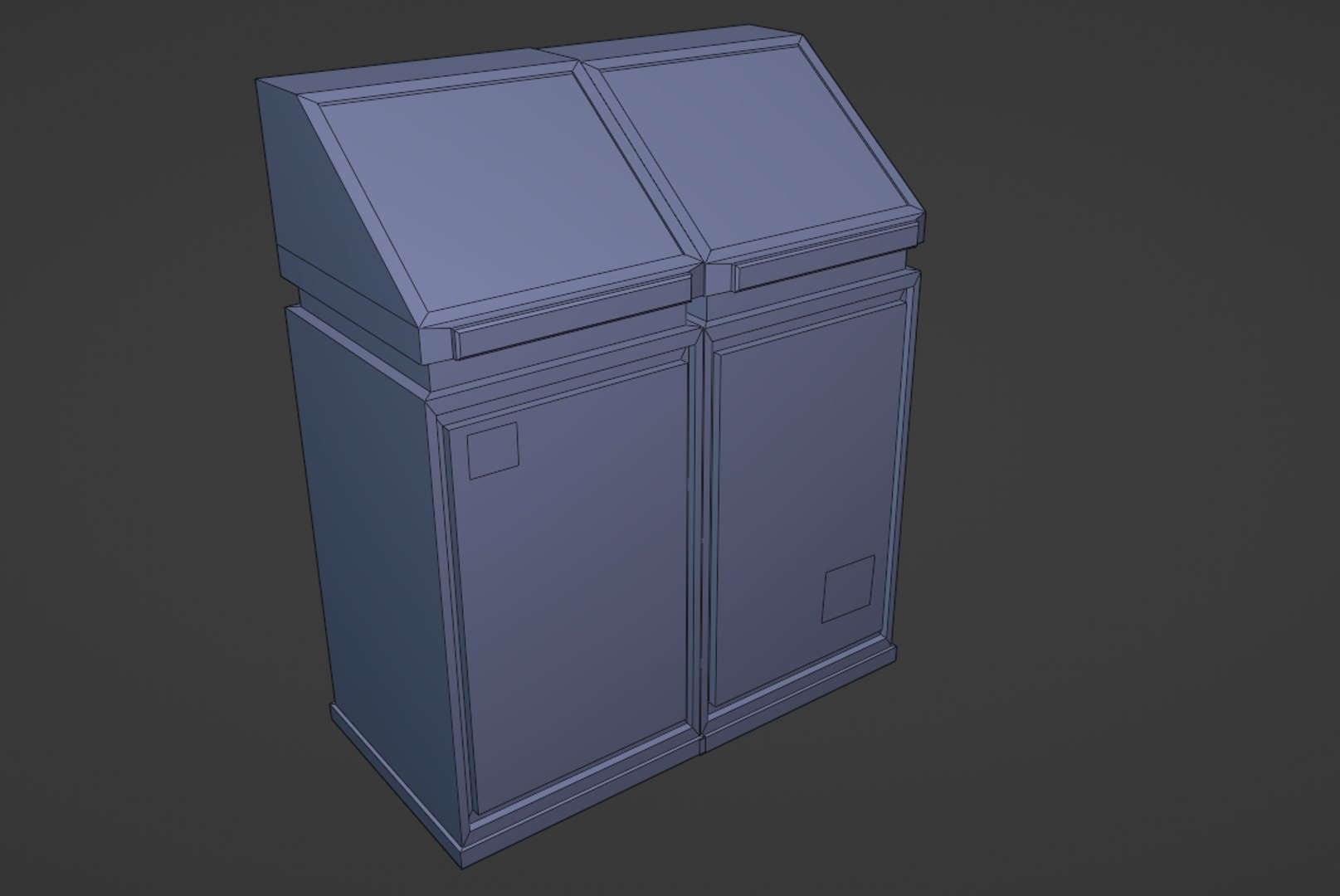 3D GARBAGE SORTING WASTE COLLECTION ENVIRONMENT Low-poly Model Low-poly ...