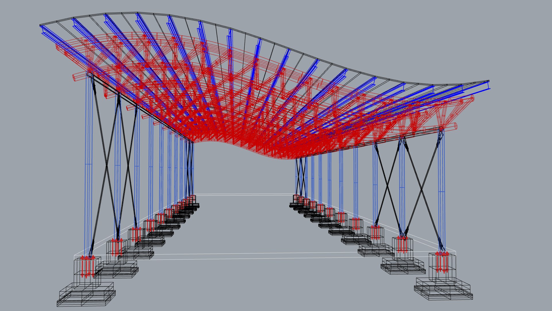 3D Model Steel Truss Building - TurboSquid 2050449