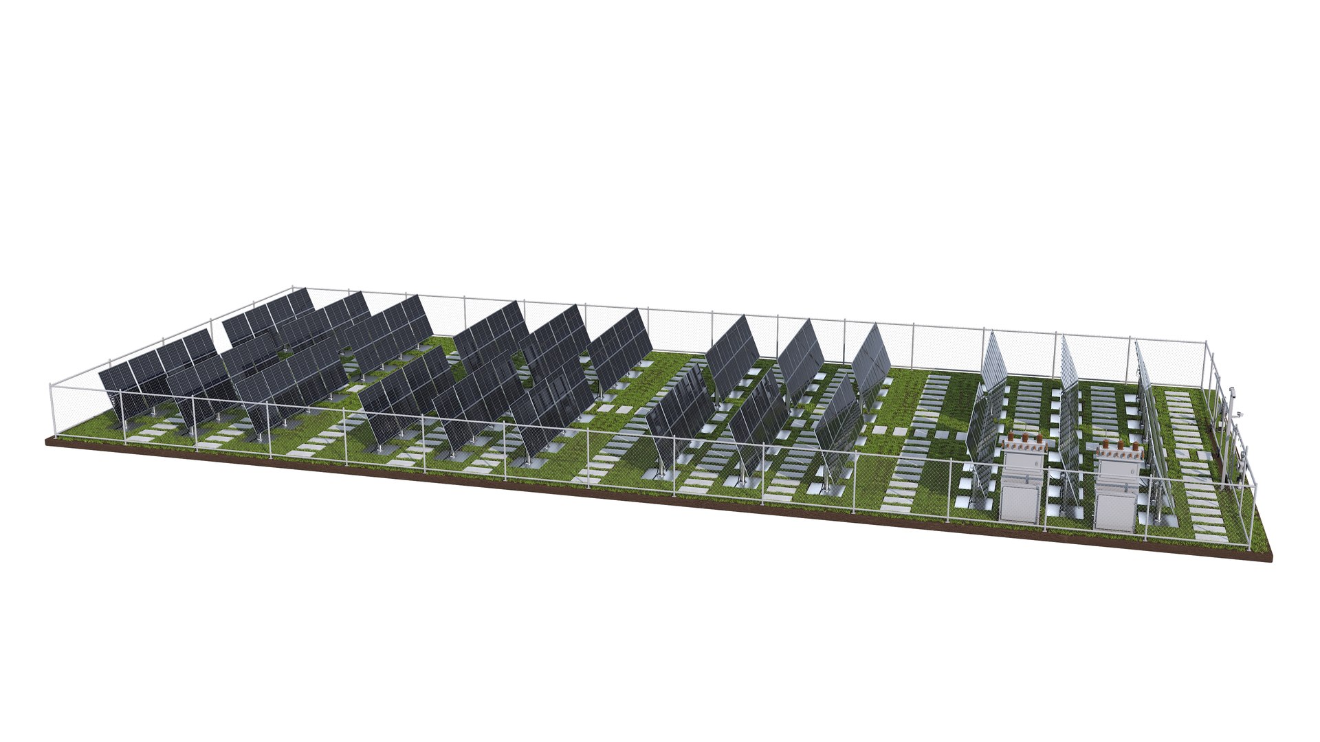Solar Farm 3D Model - TurboSquid 2208488