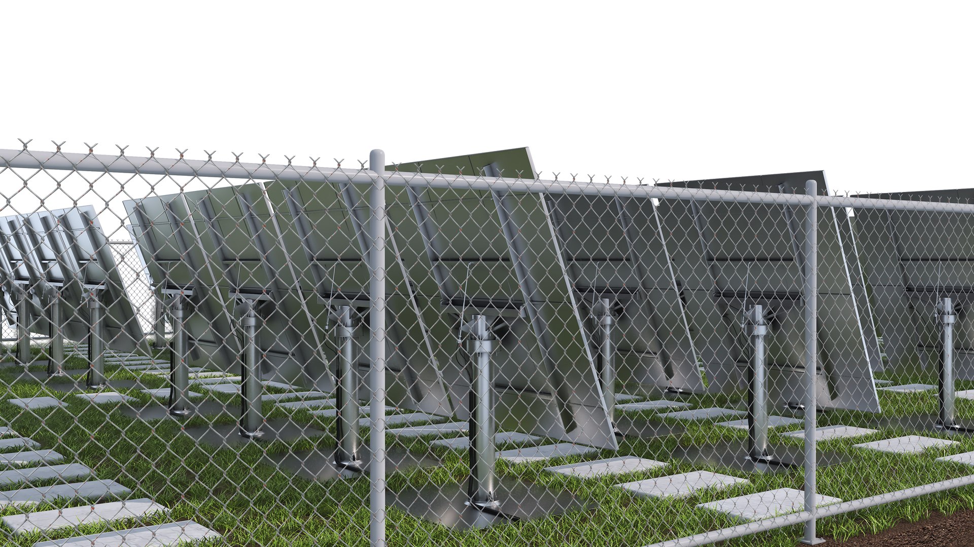 Solar Farm 3D Model - TurboSquid 2208488