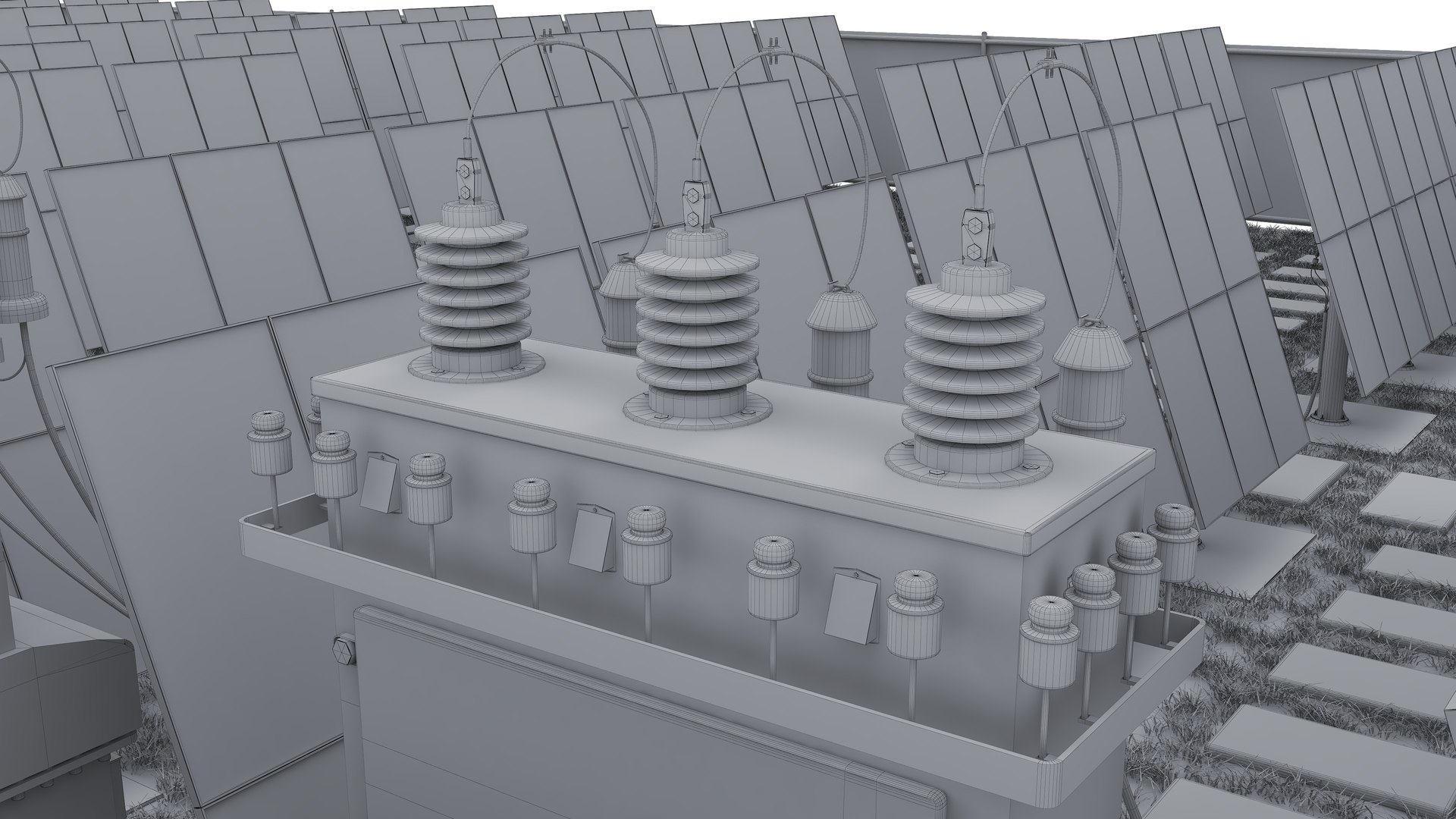 Solar Farm 3D Model - TurboSquid 2208488