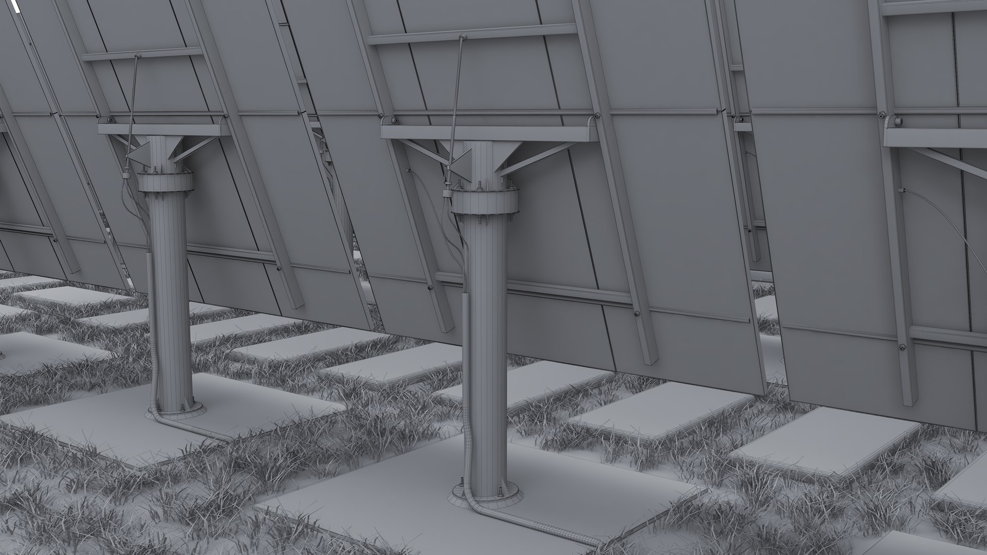 Solar Farm 3D Model - TurboSquid 2208488