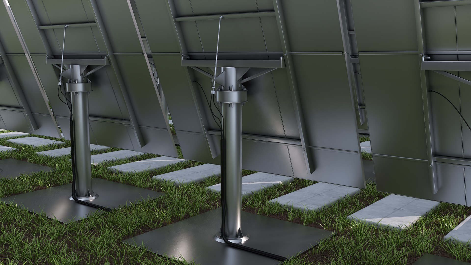 Solar Farm 3D Model - TurboSquid 2208488