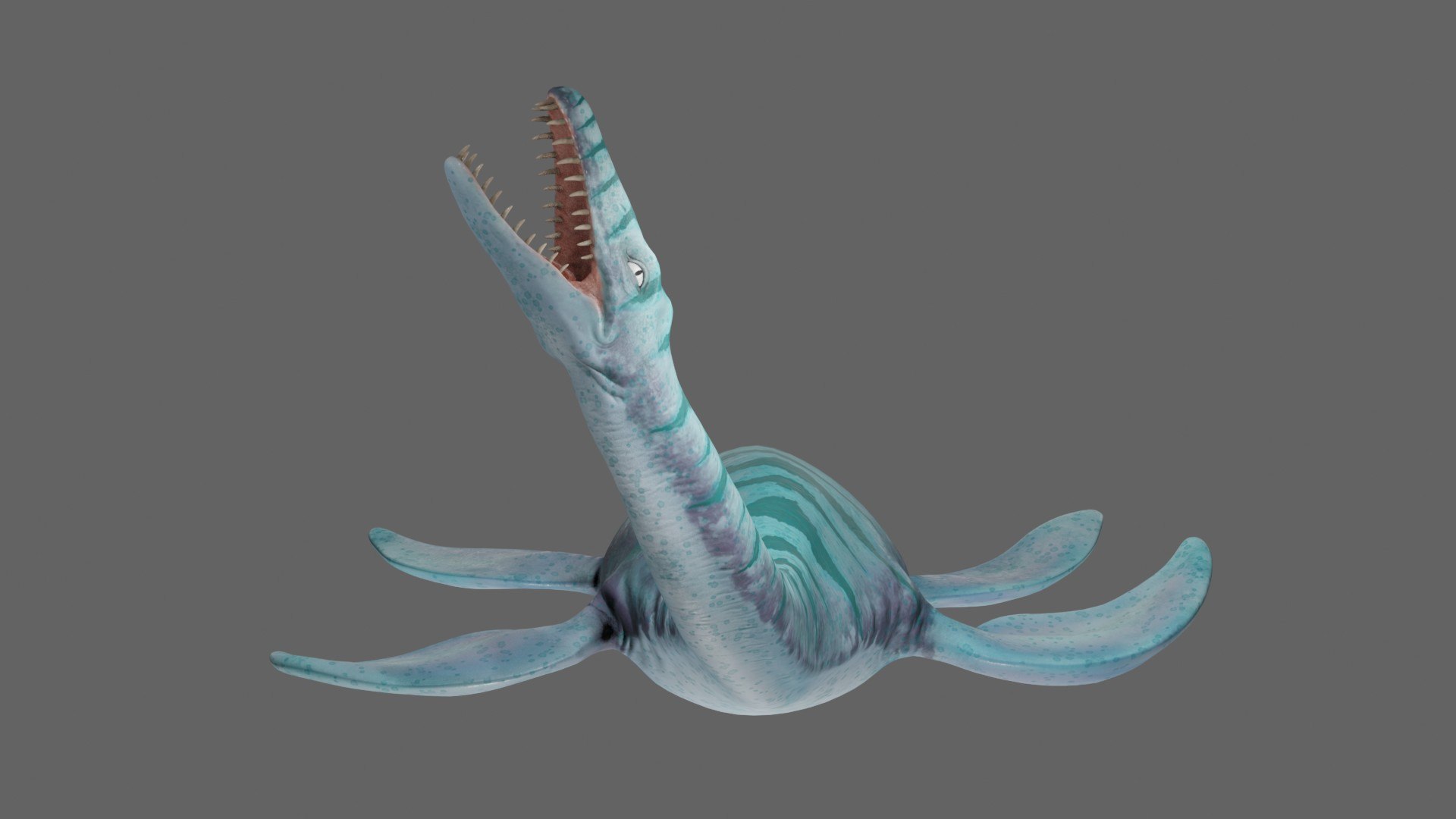 Stylized Plesiosaurus Creature 3D Model - TurboSquid 2574003