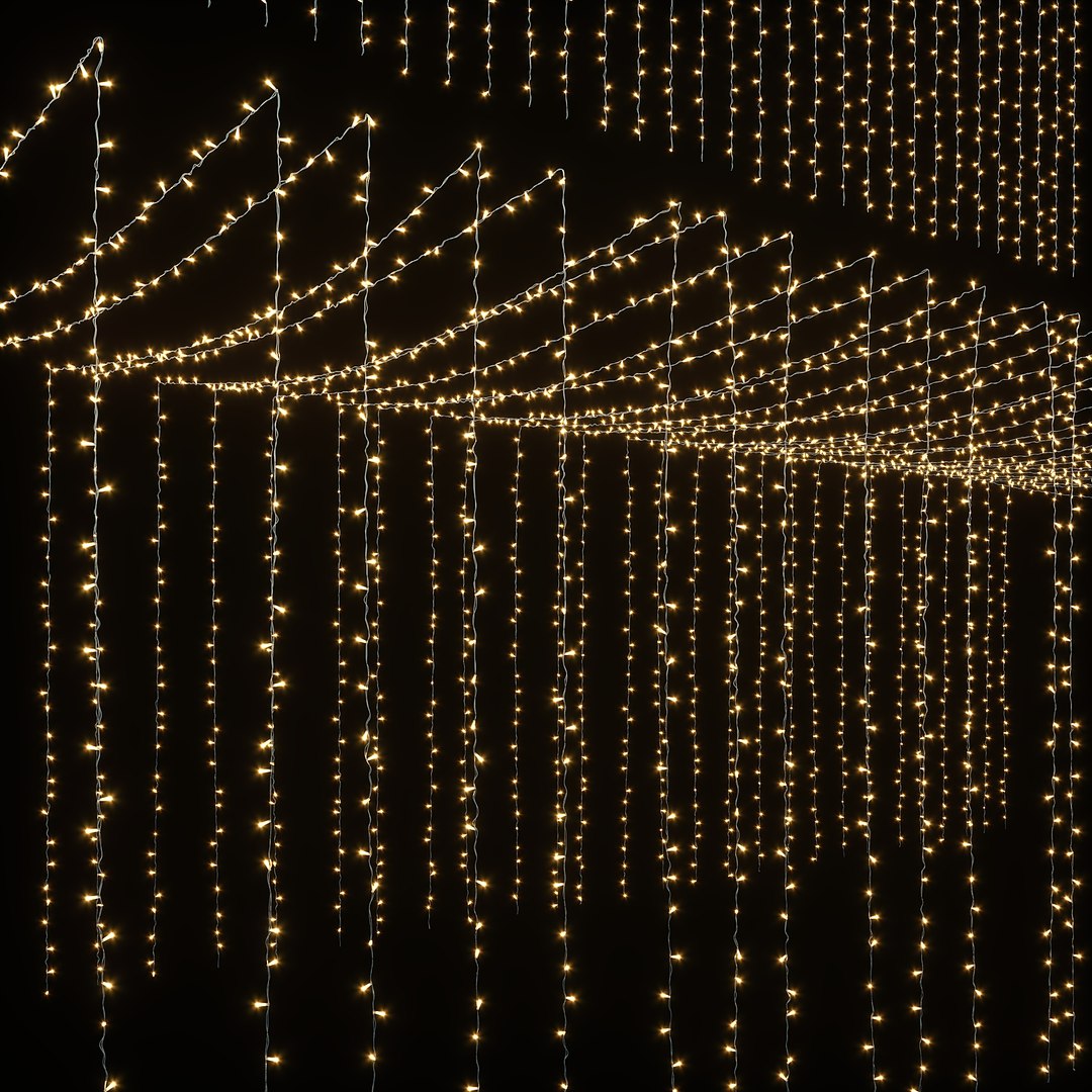 Editable Garland Curtain Model - TurboSquid 1968028