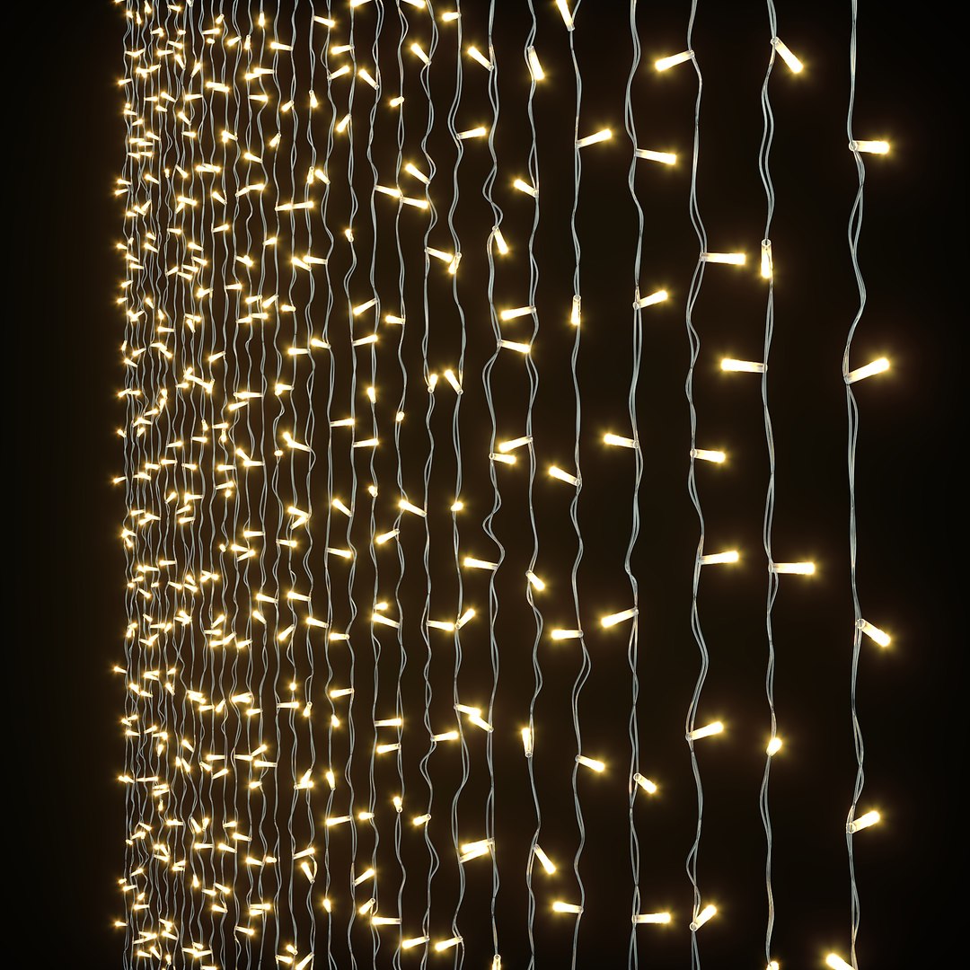 Editable Garland Curtain Model - TurboSquid 1968028
