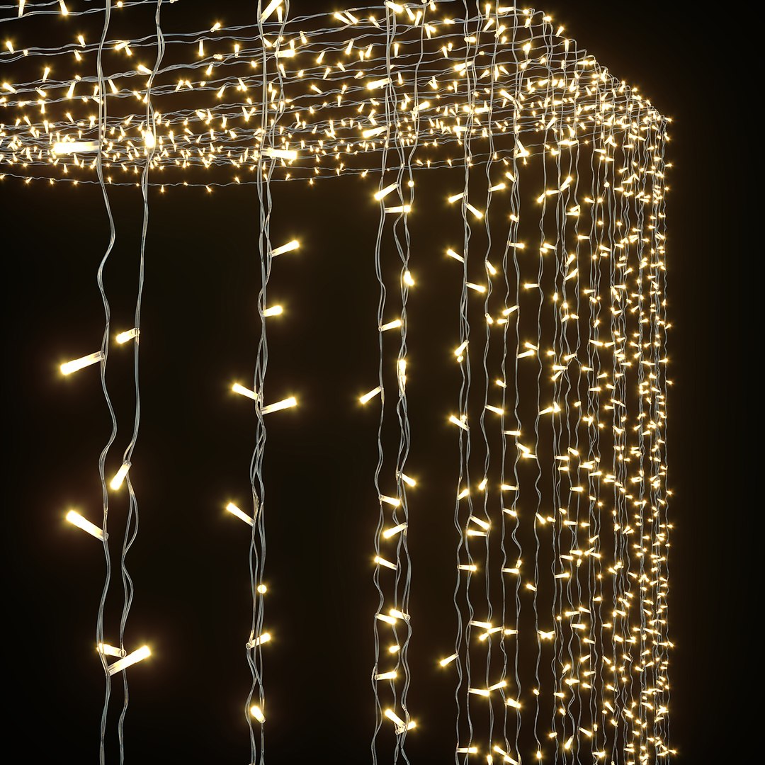 Editable Garland Curtain Model - TurboSquid 1968028